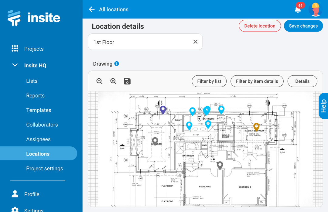 Site inspection and reporting software for Design Teams - Insite