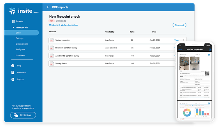 Production & Maintenance Inspection Software - Insite