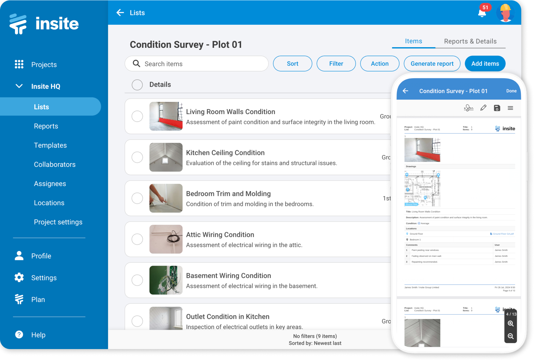 Site operations software for Subcontractors - Insite