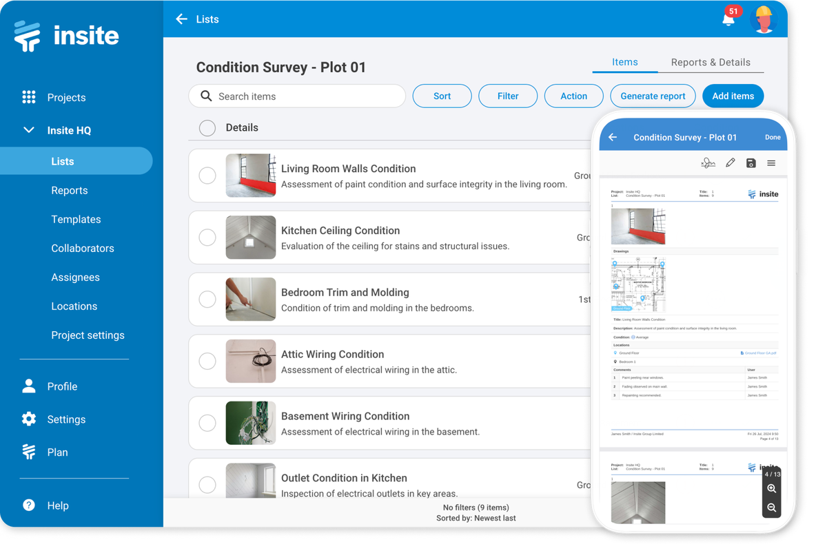 Site operations software for Subcontractors - Insite