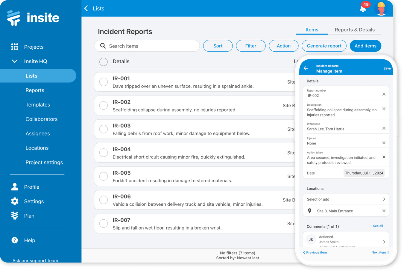 Insite - Site operations software for construction contractors