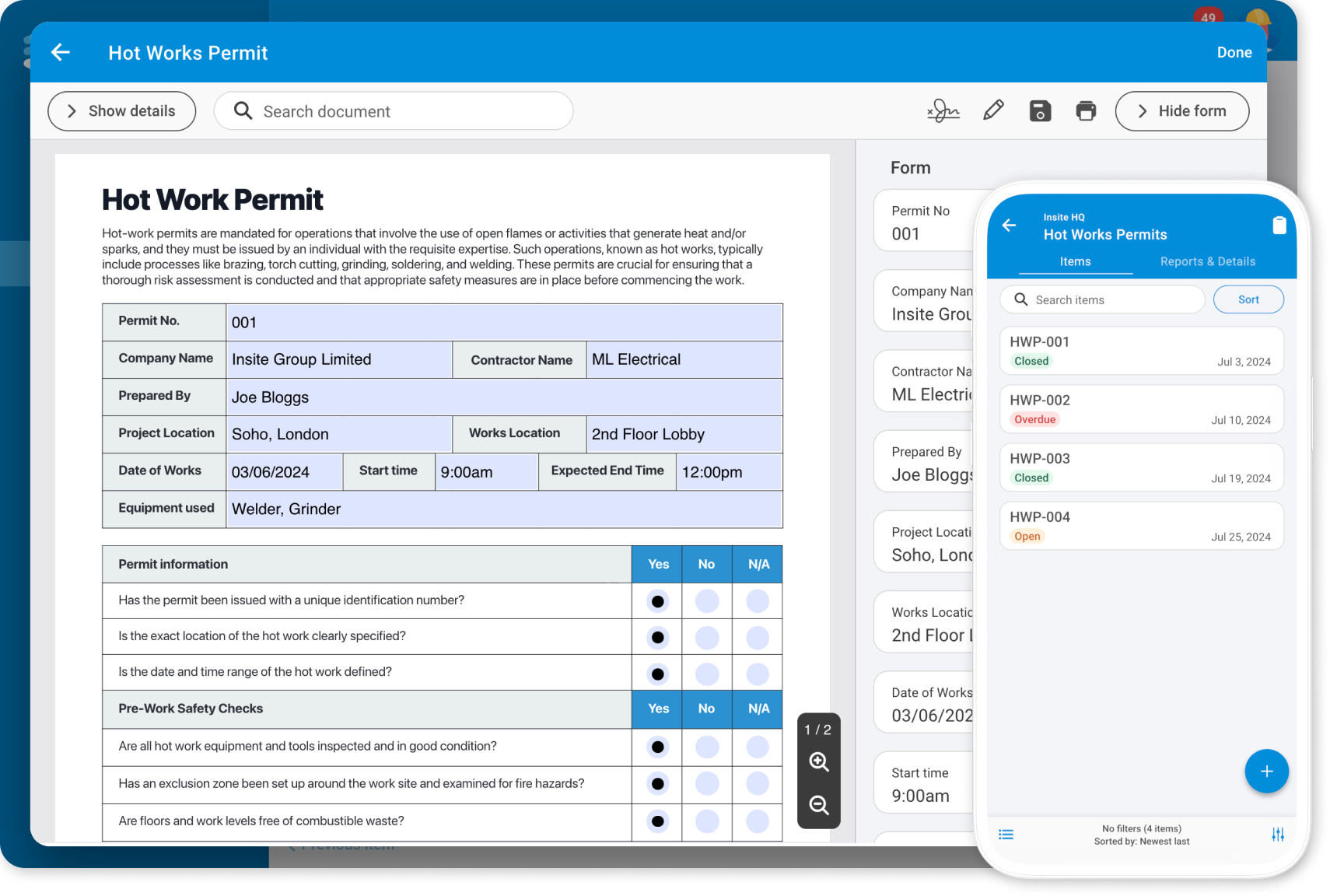 Insite - Site operations software for construction contractors
