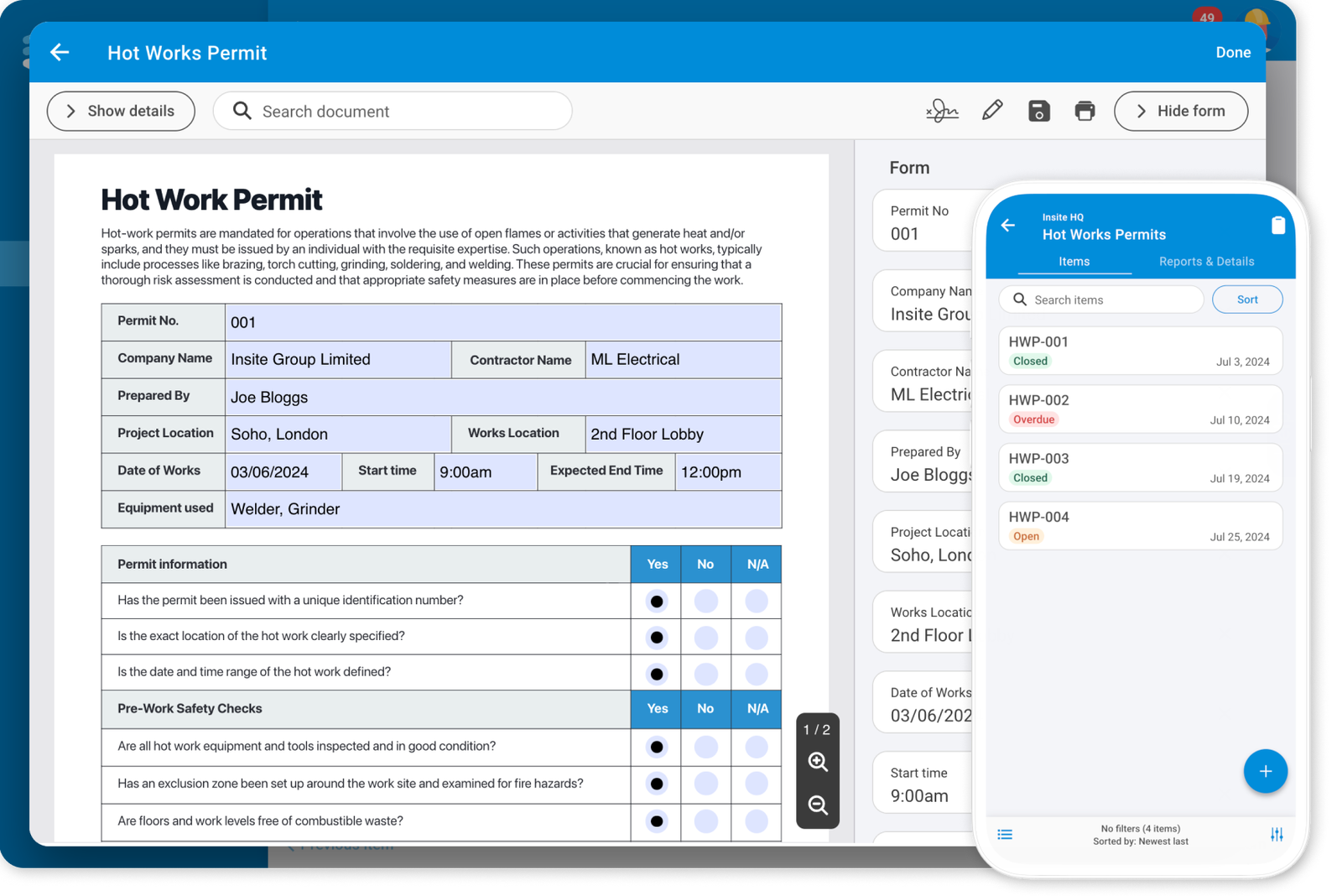 Insite - Site operations software for construction contractors