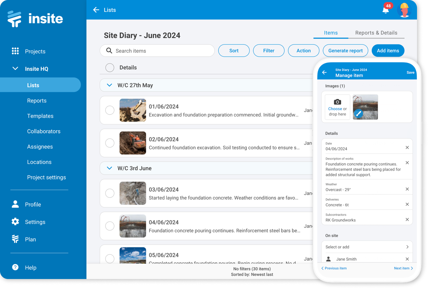 Insite - Site operations software for construction contractors