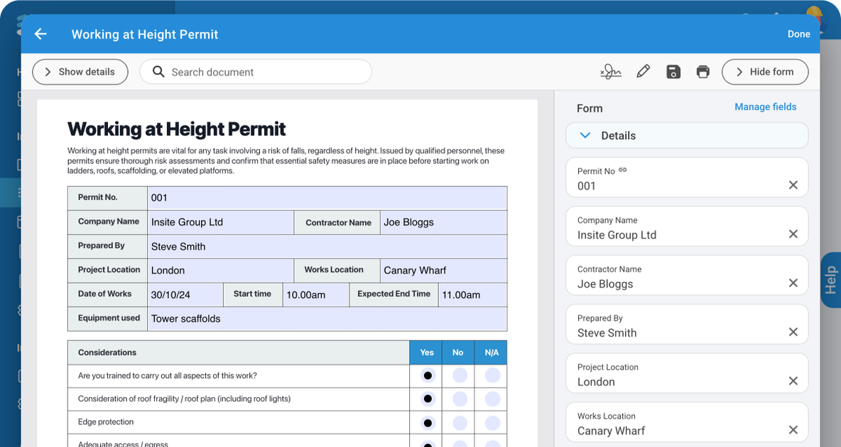 Construction Compliance Management Software - Insite