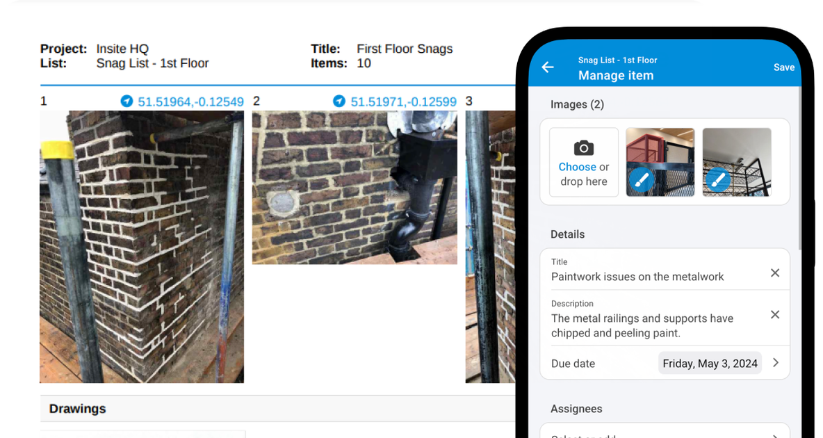 Construction Quality Assurance Software - Insite