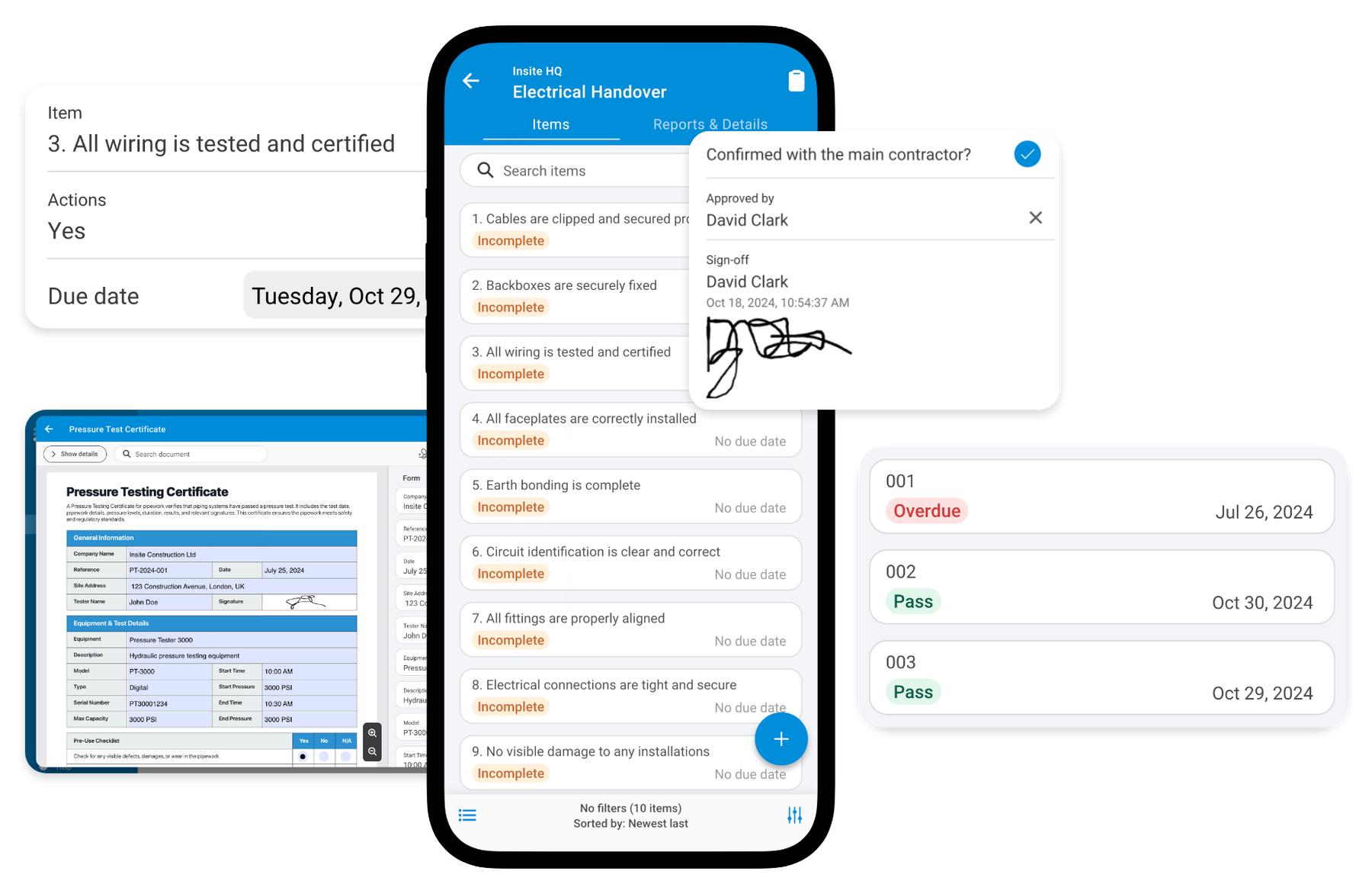 Construction Quality Assurance Software - Insite