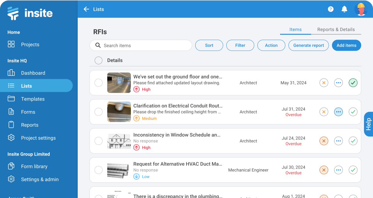 Construction Site Tracking Software - Insite